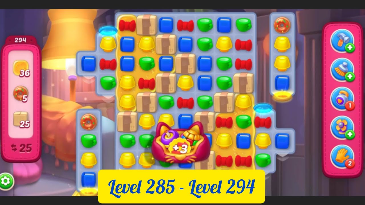 Homescapes : ( Level 285 - Level 294 ) - YouTube