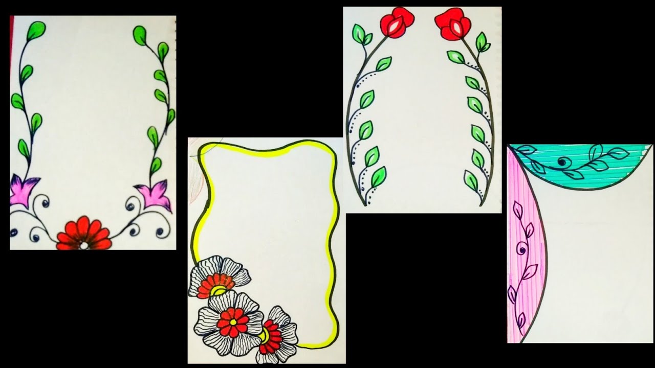 Assignment Front page Design/ Border design for project/ Project work ...