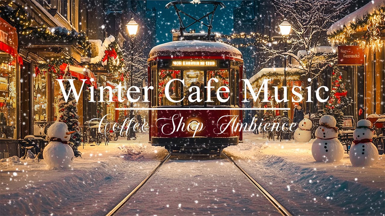 Winter Night Jazz ️ Relaxing Jazz Piano Music and Snow Ambience in ...