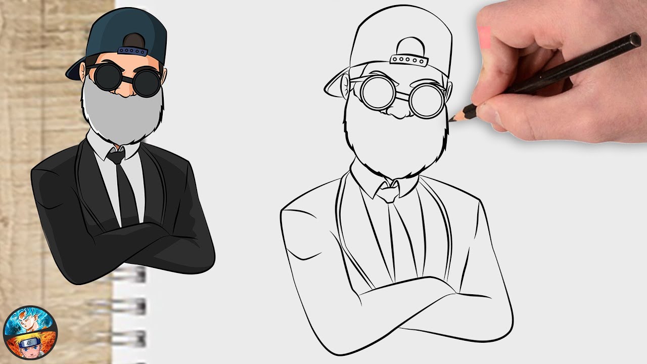 COMO DIBUJAR CARTOON DE FREE FIRE SKIN DE BRAZOS CRUZADOS Y HERMOSA ...