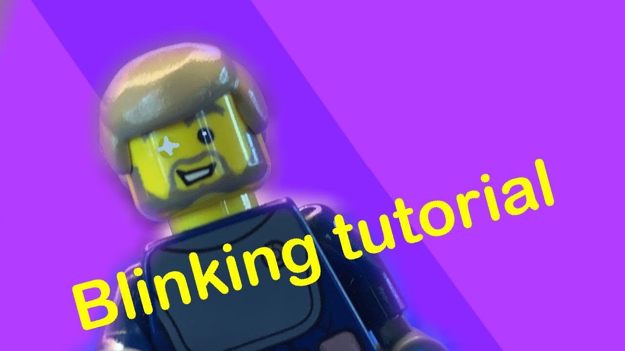 How to make lego figures blink ( TUTORIAL ) - YouTube