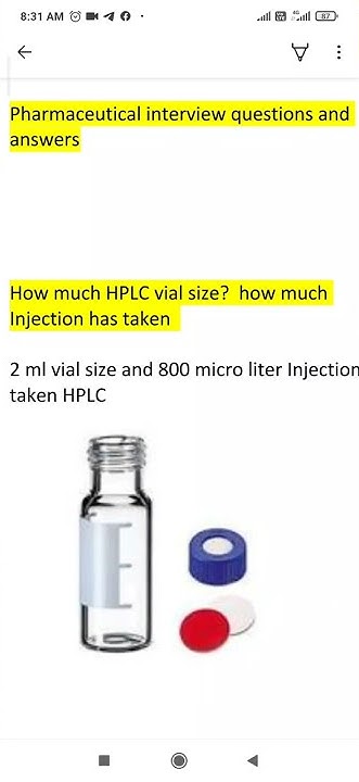 HPLC interview questions and answers|| M. sc net And get preparation ...