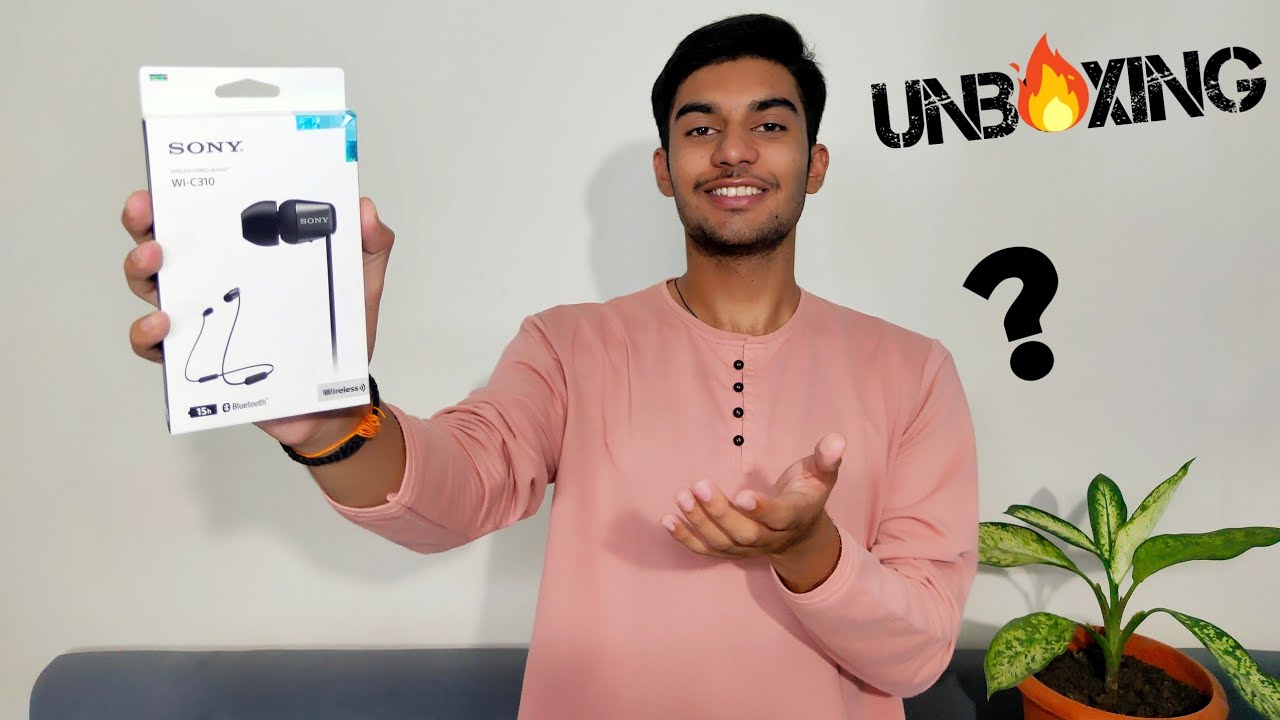 sony WI-C310 wireless headphone unboxing | sony best budget neckband👍🏽 ...