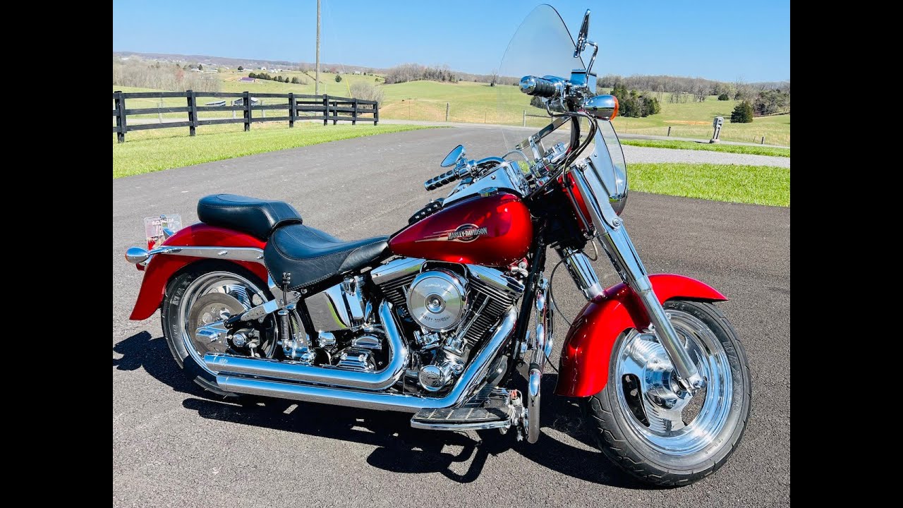 Lot 3 - 1994 Harley Davidson Fat Boy Motorcycle - YouTube