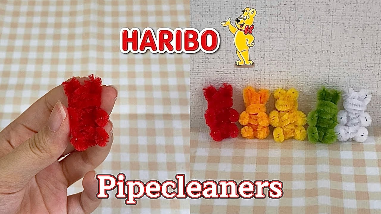 Deongkul DIY) Make a HARIBO Bear with 1 Pipe Cleaner 🐻‼️ | Leftover ...