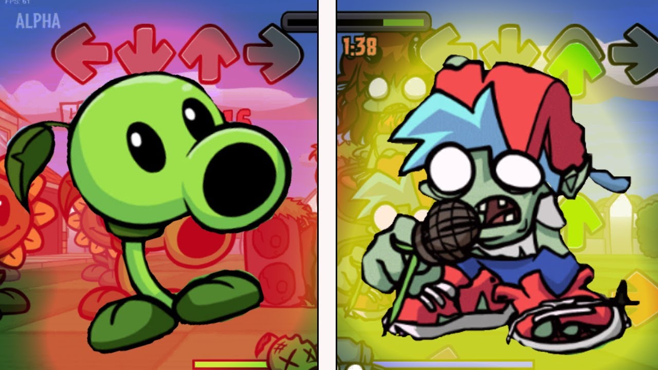 FNF vs Plants vs Rappers Mod | Friday Night Funkin plants vs zombies ...