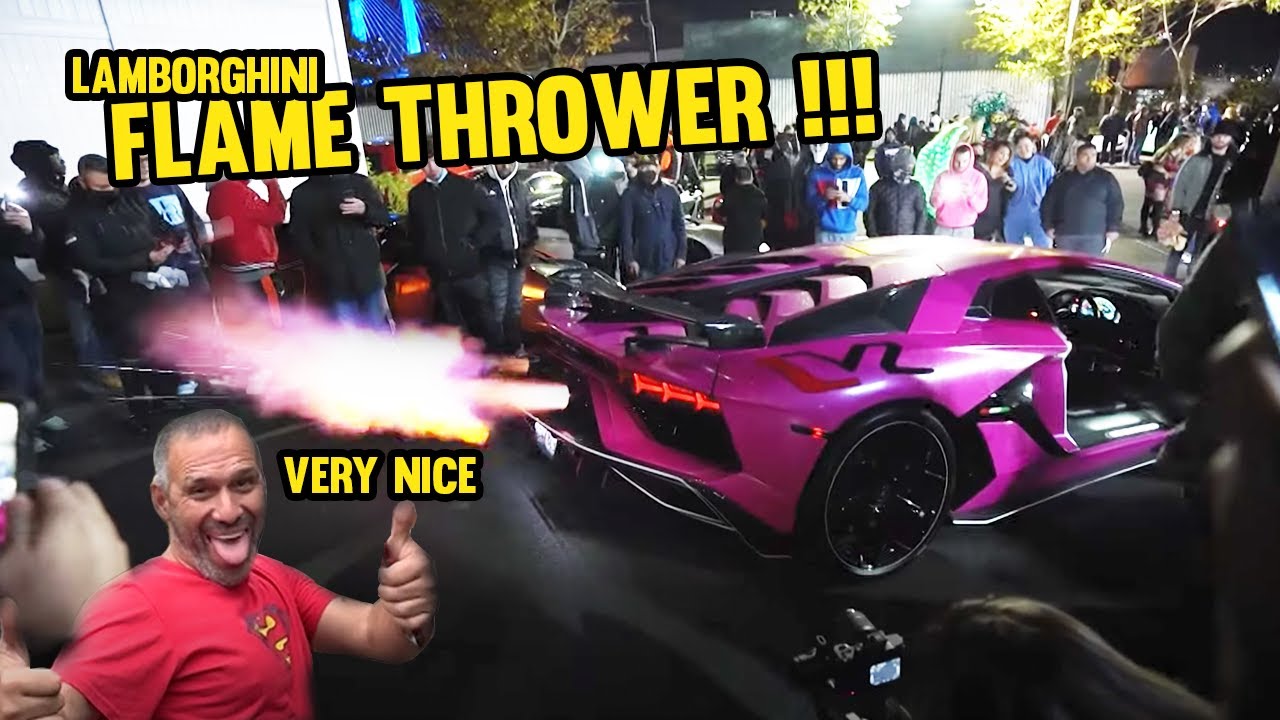 NEW AVENTADOR SVJ EXHAUST SHOOTS MASSIVE FLAMES *FI EXHAUST* - YouTube