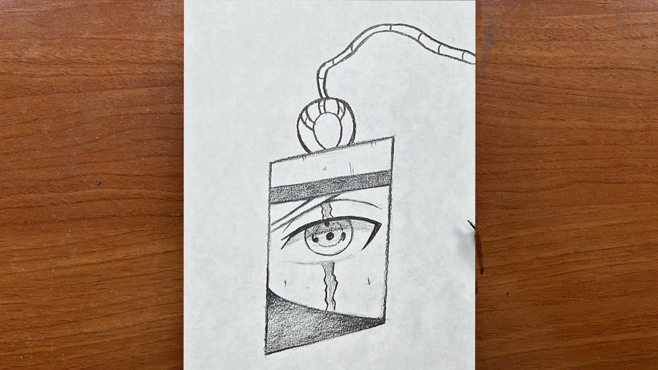 Easy to draw | How to draw Kakashi eye step-by-step | drawing tutorial ...