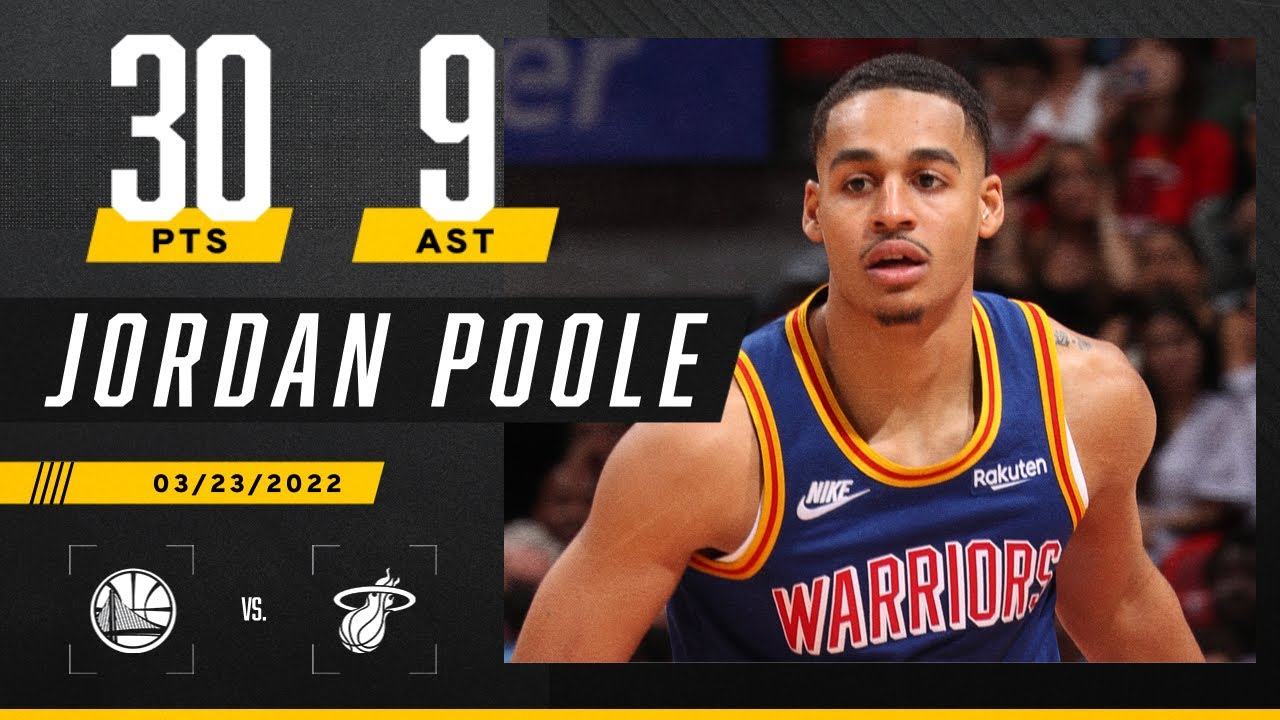 Jordan Poole drops a cool 30 PTS and 9 AST in Warriors' win 🔥 | NBA on ...