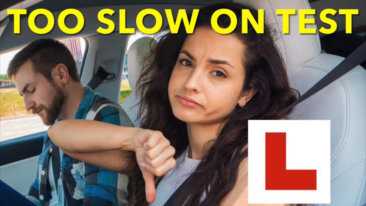 Too slow on ur DRIVING TEST means you can’t show off all the skills the ...