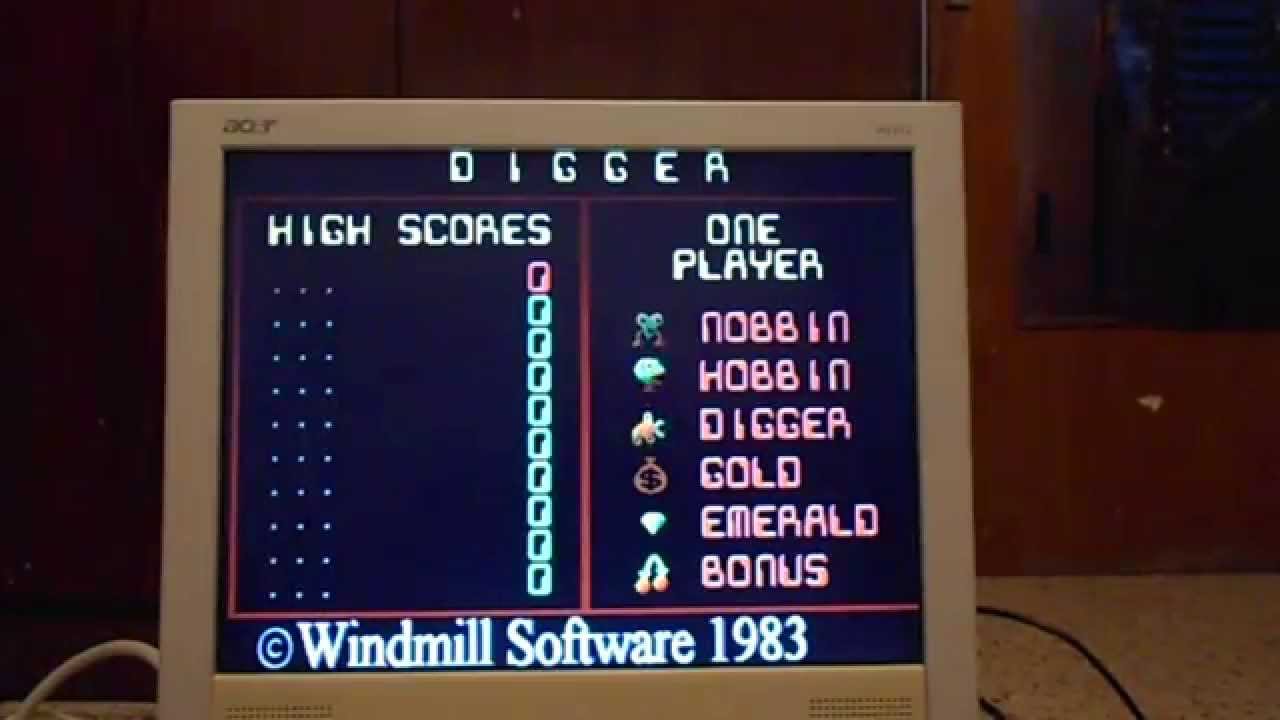 Digger remake VGA en un 486 SX con MS DOS - YouTube