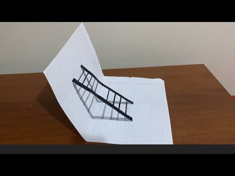 3D merdiven çizimi 🪜🪜