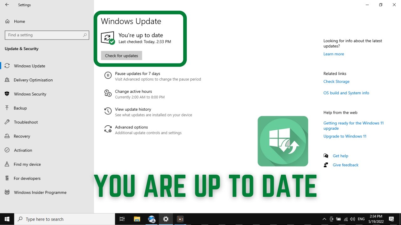 Your PC is up to date or not up to date || Windows Update Status ...