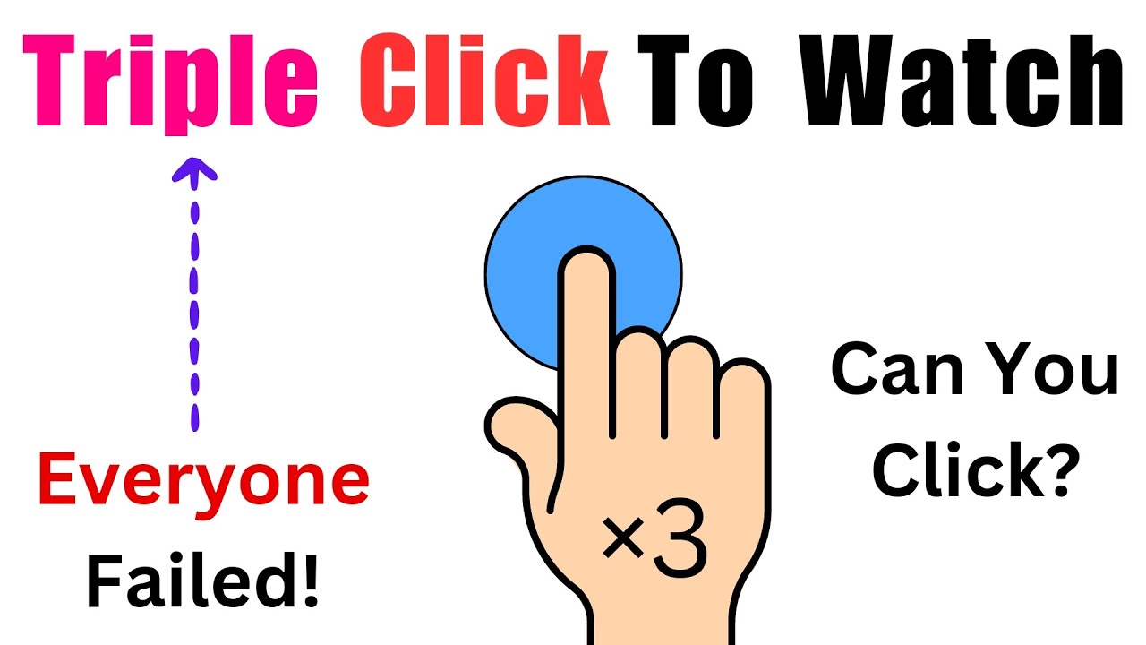 Click 3 Times to Enter this Video!! 😳 - YouTube