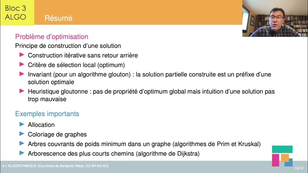 Algorithmes gloutons. 5/5 : résumé - YouTube
