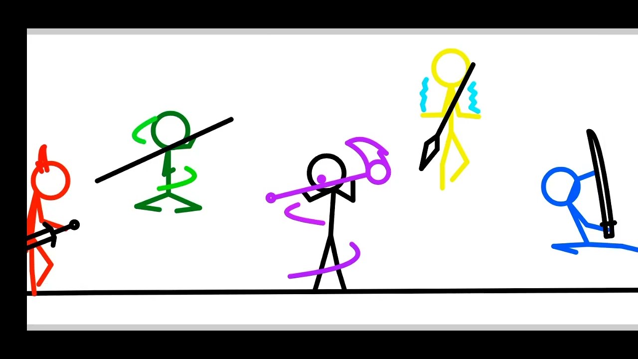 stick fighter battle fight 4vs1 full video (stick fighter Indonesia ...