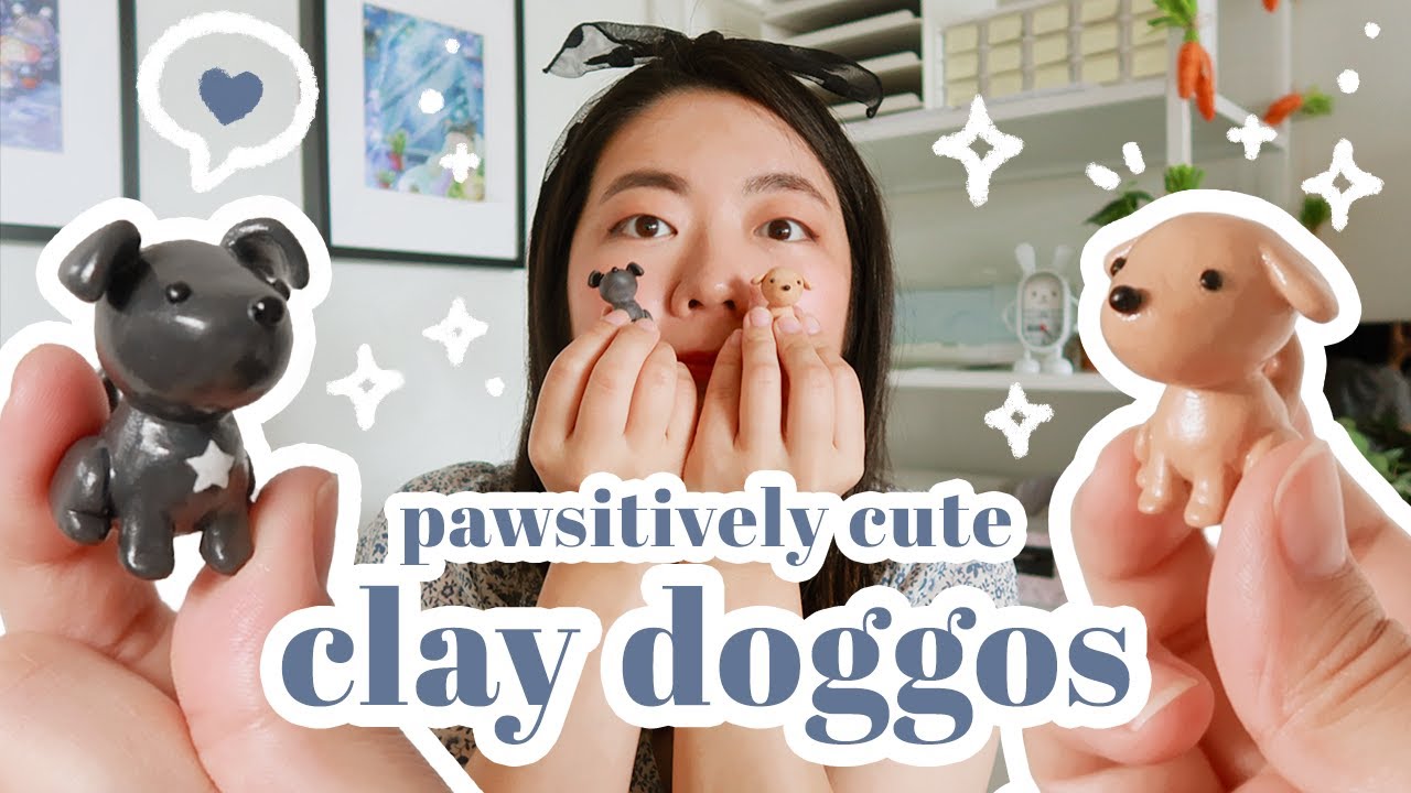 🐶 pawsitively cute miniature clay dog ⭐️ YeppenHowTo ⭐️ - YouTube
