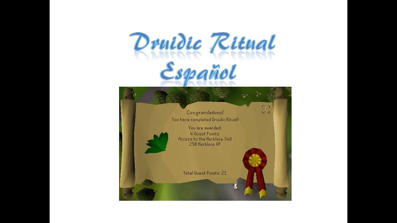 Druidic Ritual OSRS Español - YouTube