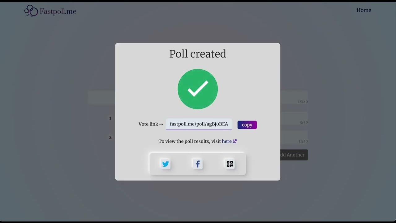 How to create FREE POLL in seconds - fastpoll.me - YouTube