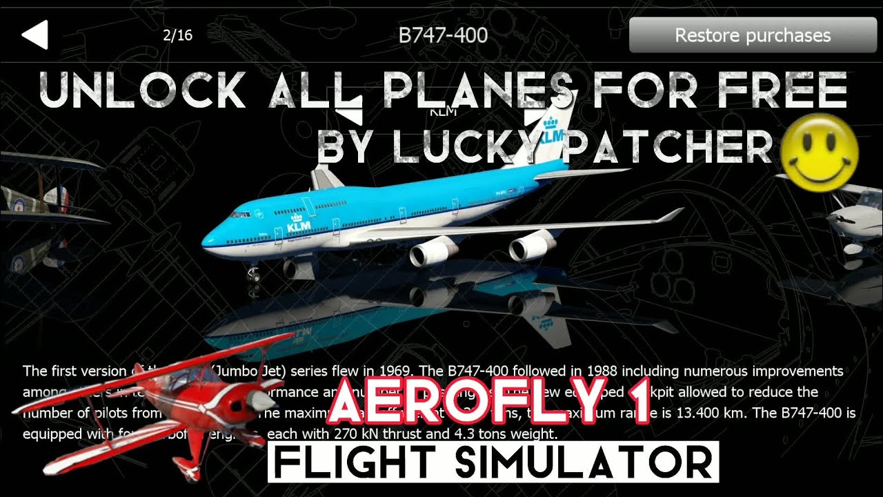 AEROFLY 1"MOD" BUY PLANES FOR FREE BY LUCKY PATCHER. - YouTube