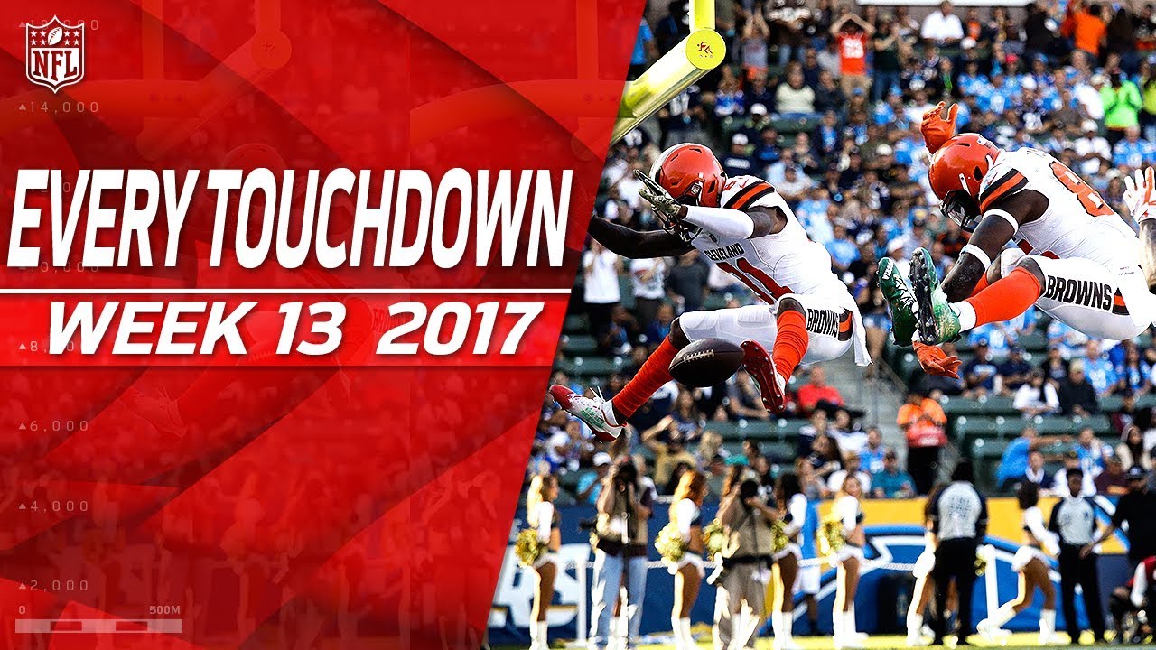 Every Touchdown from Week 13 | 2017 NFL Highlights - YouTube