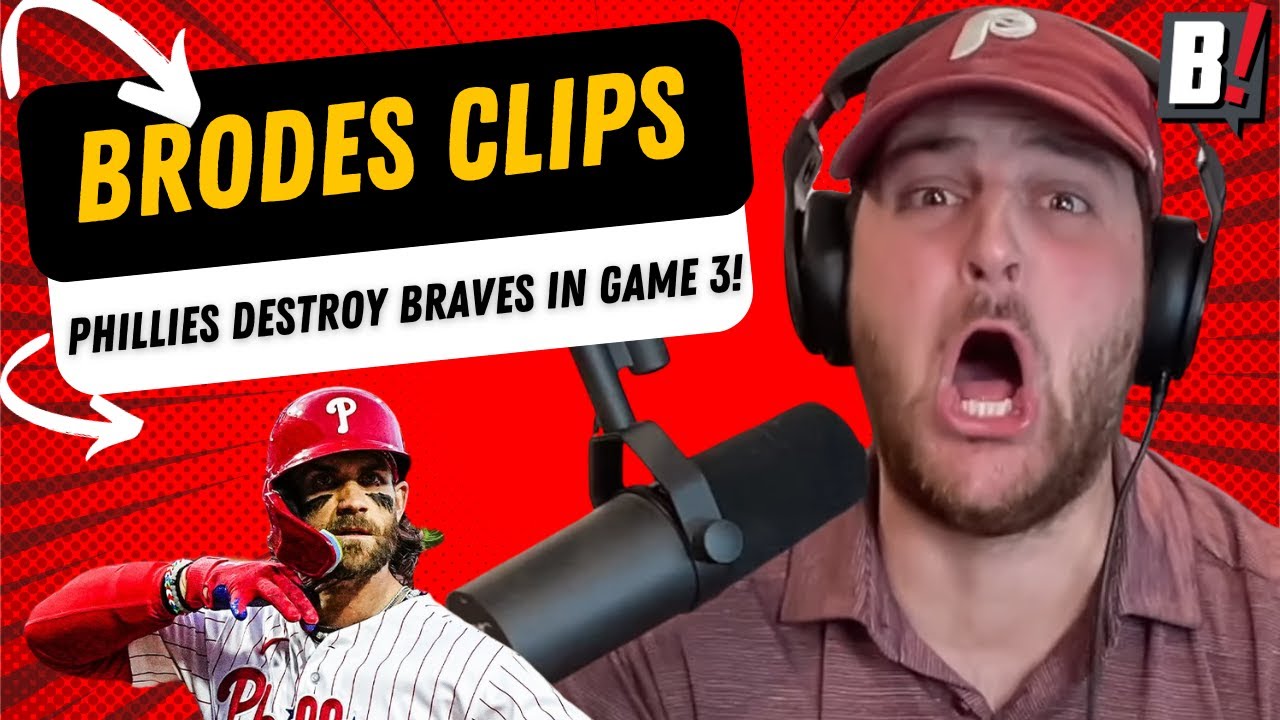 PHILLIES SMOKE 6 HOME RUNS IN NLDS GAME 3 WIN OVER THE BRAVES! | Brodes ...