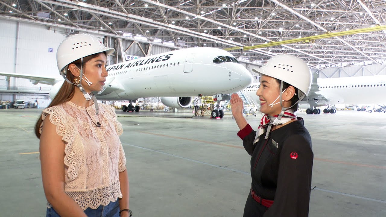 Exploring actual airplains in the program of JAL SKY MUSEUM _Channel ...