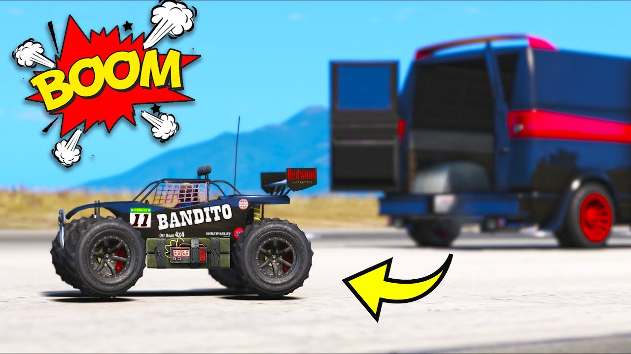 This RC car is EXPLOSIVE... Let's go blow things up!! (GTA 5 Mods ...