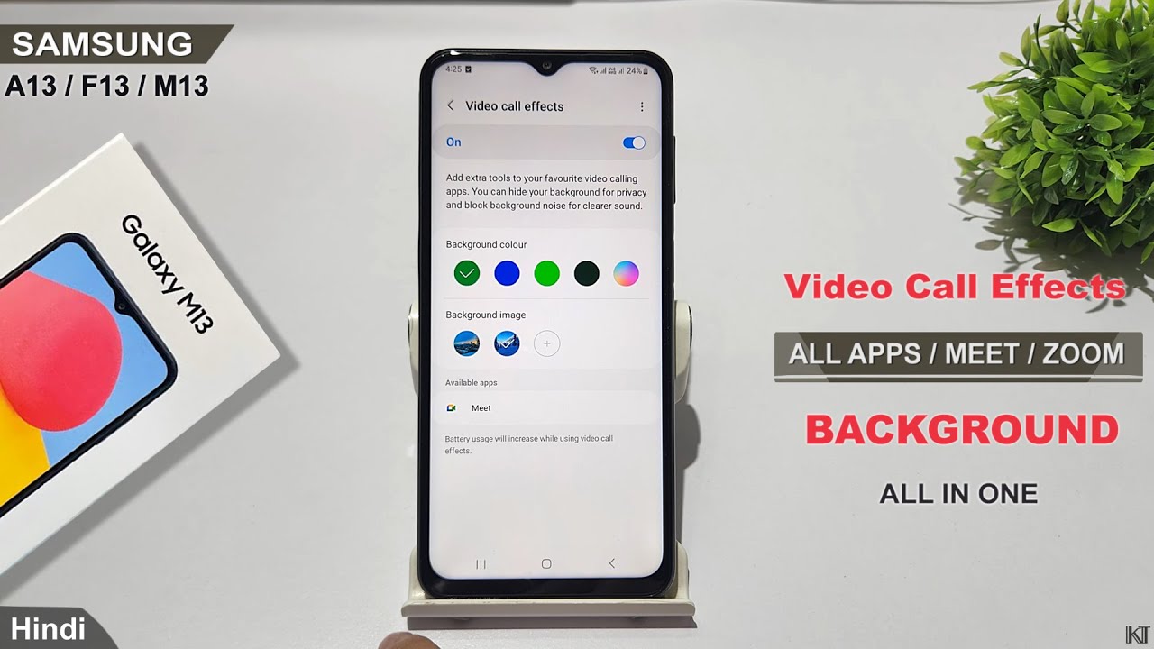 Change video call background in samsung galaxy a13 | samsung galaxy m13 ...