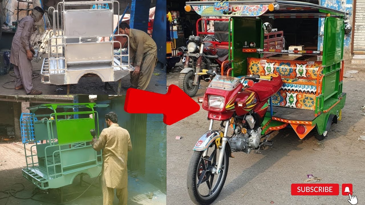 Auto Rickshaw Smooth Manufacturing Process | Qingqi Rickshaw 6 Seater ...