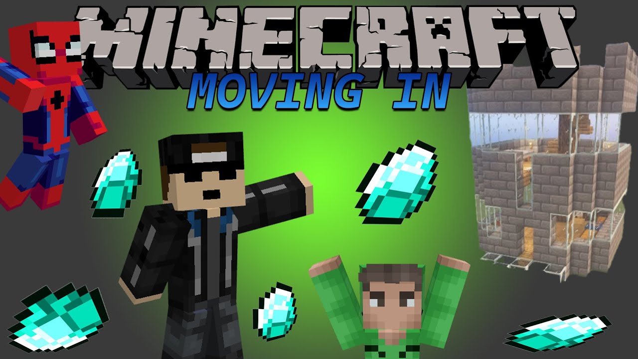MOVING IN Minecraft Survival Series Part 4 - YouTube