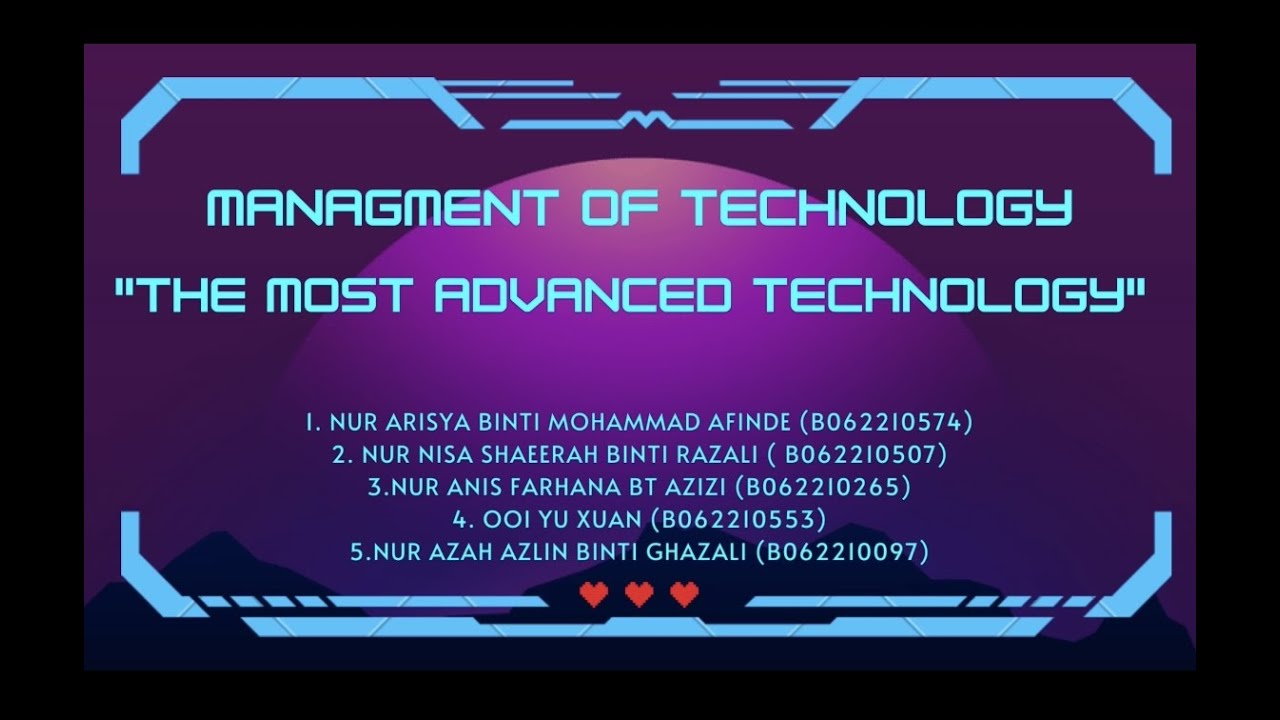 “THE MOST ADVANCED TECHNOLOGY“ - YouTube