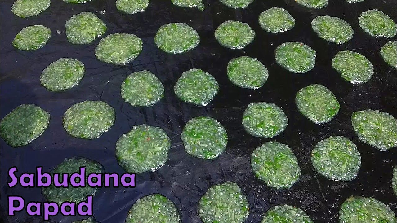 Sabudana Papad [ Holi Papad Special ] - Runu ki Rasoi - YouTube