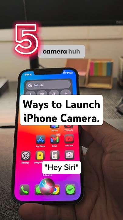 5 Ways to Launch iPhone Camera - YouTube