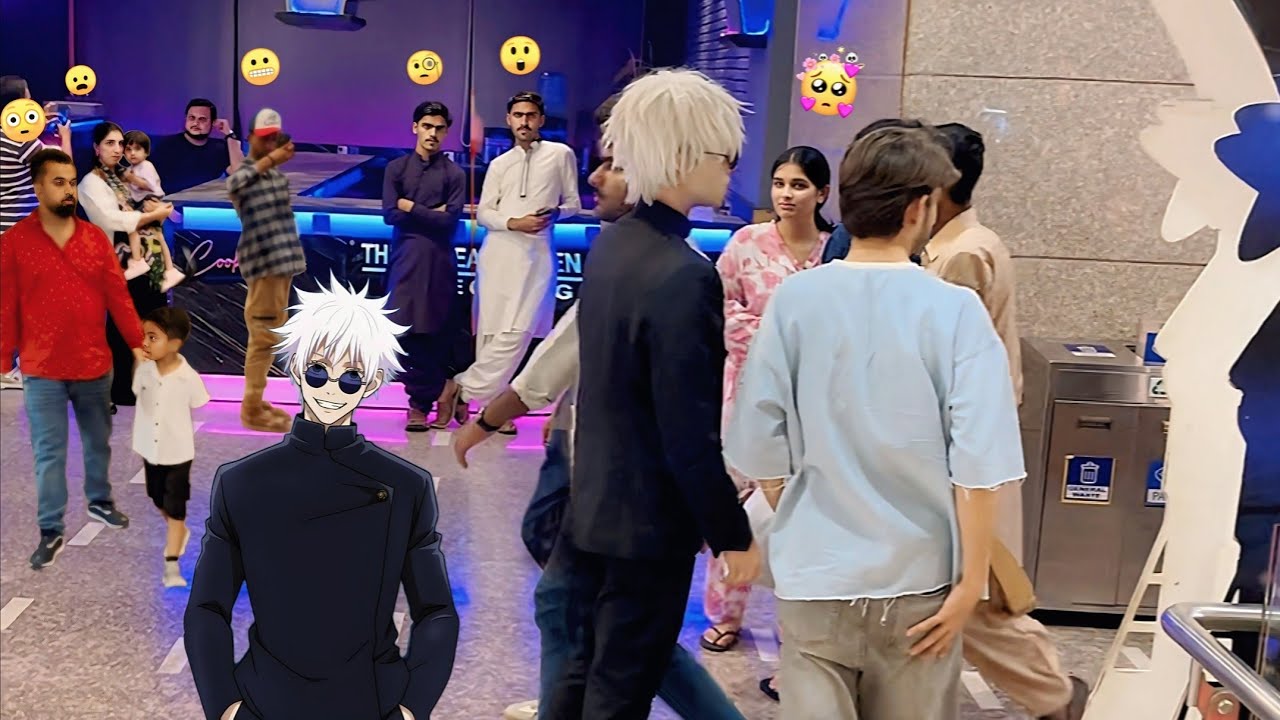 Gojo satoru in Pakistan 😲Caught Cute Public reactions🤭😍 - YouTube