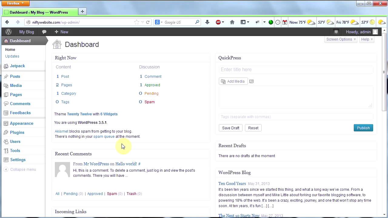 Make a Professional Website #5 -- A Static Home Page & Permalinks - YouTube