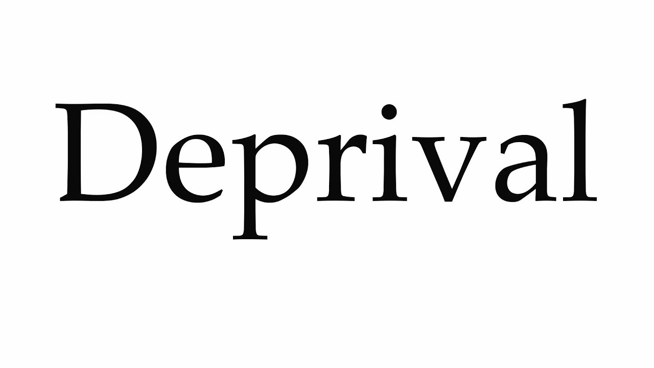 How to Pronounce Deprival - YouTube