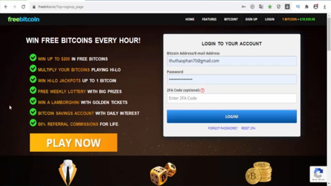 FreeBitcoin - Win Free Bitcoin Every Hour (free btc, multiply btc ...
