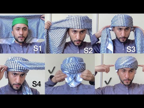 How to tie omani style (turban) || Turban tutorial majid shah