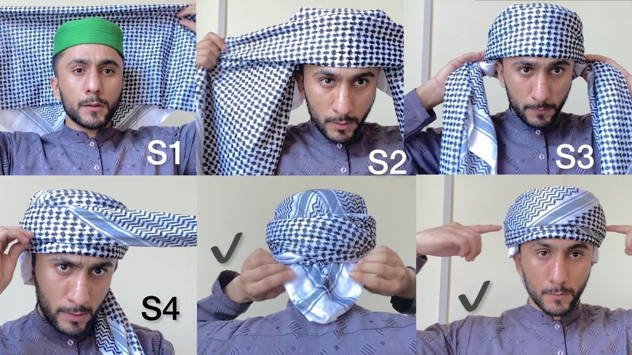 How to tie omani style (turban) || Turban tutorial majid shah - YouTube