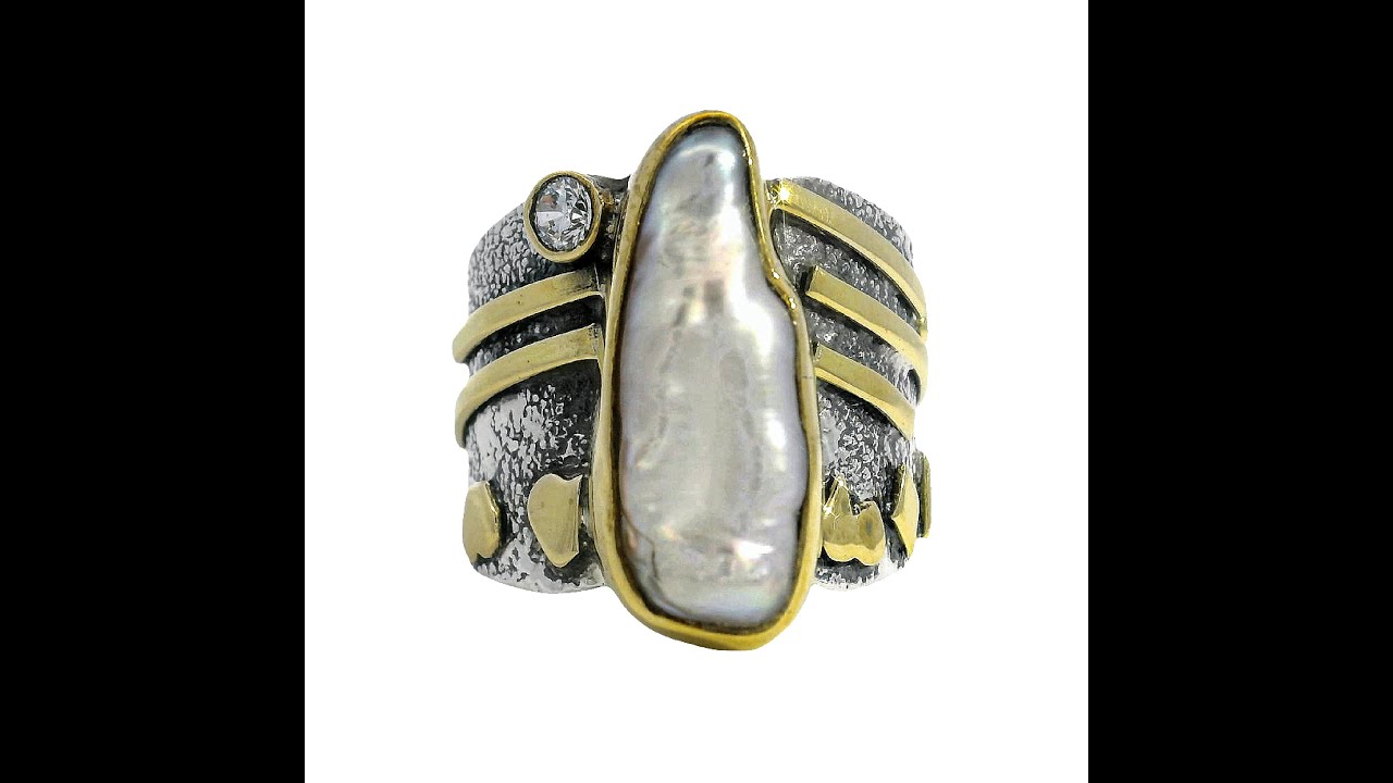 Inel Argint Perla de Apa Dulce Khusubu #jewelry #silver # ...