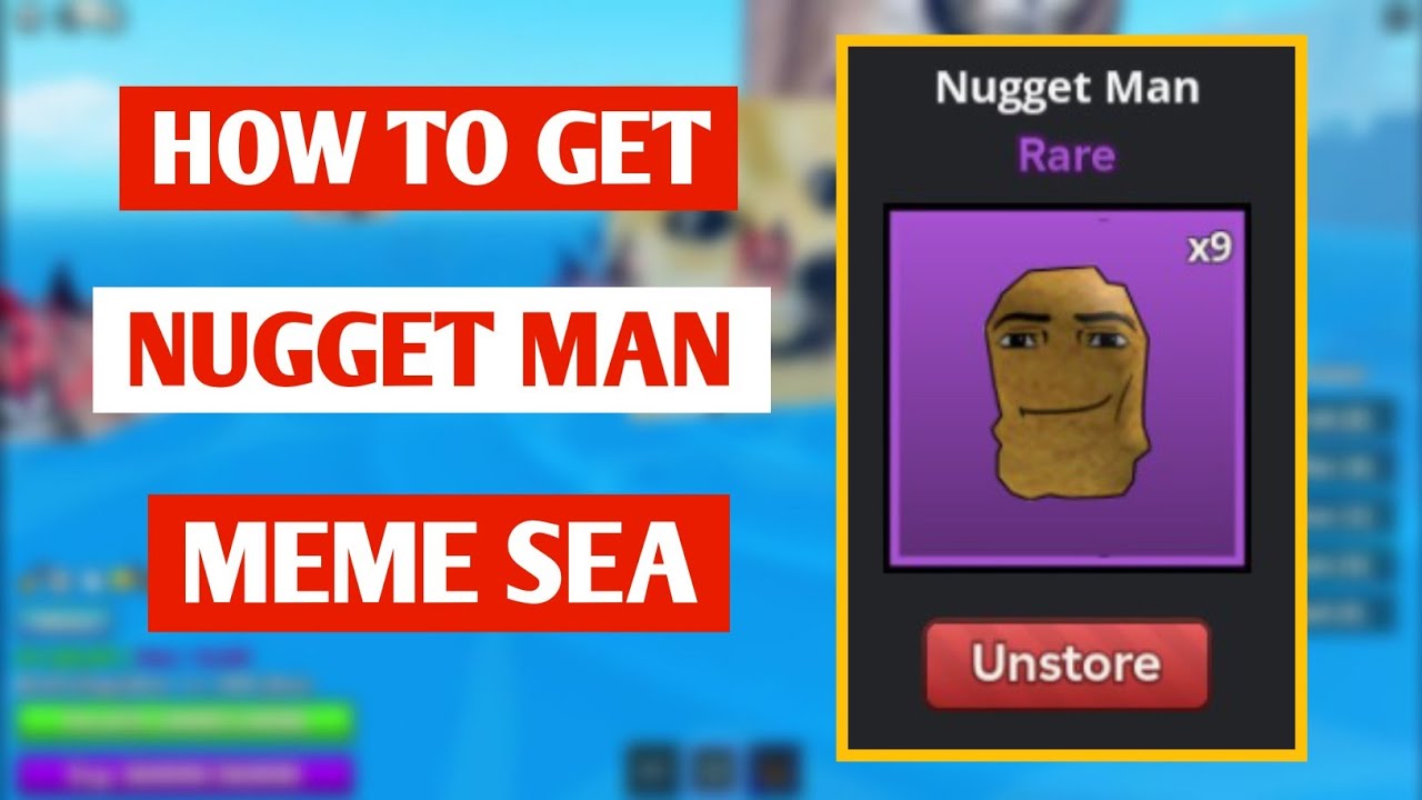 How To Get Nugget Man Accessory In Meme Sea | Nugget Man Accessory In ...