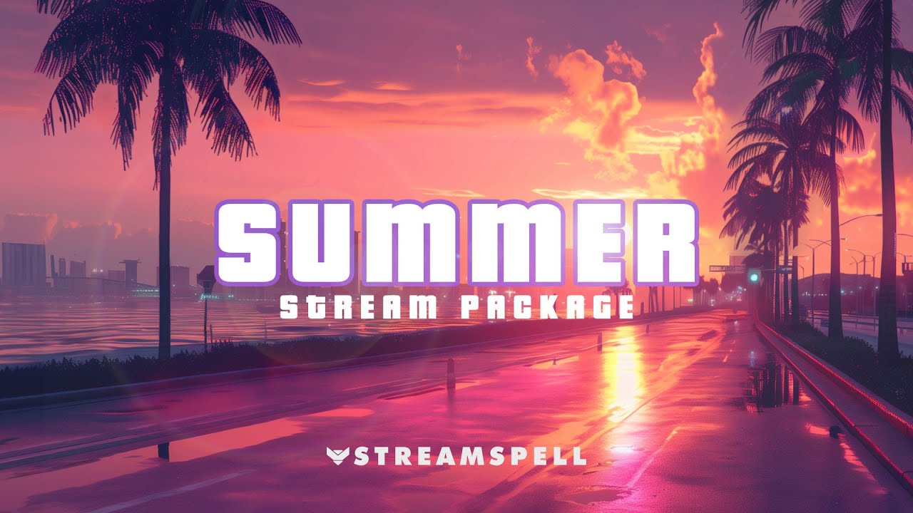 GTA VI Twitch Overlays | Summer Stream Package by StreamSpell - YouTube