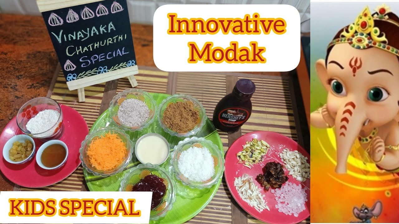 Modak Recipe | How to make Modak | Innovative Modak for kids ...