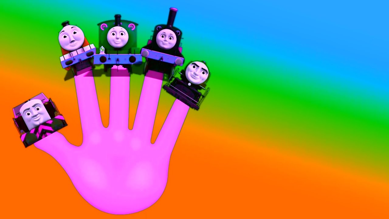 Finger family Thomas & Friends full color - YouTube