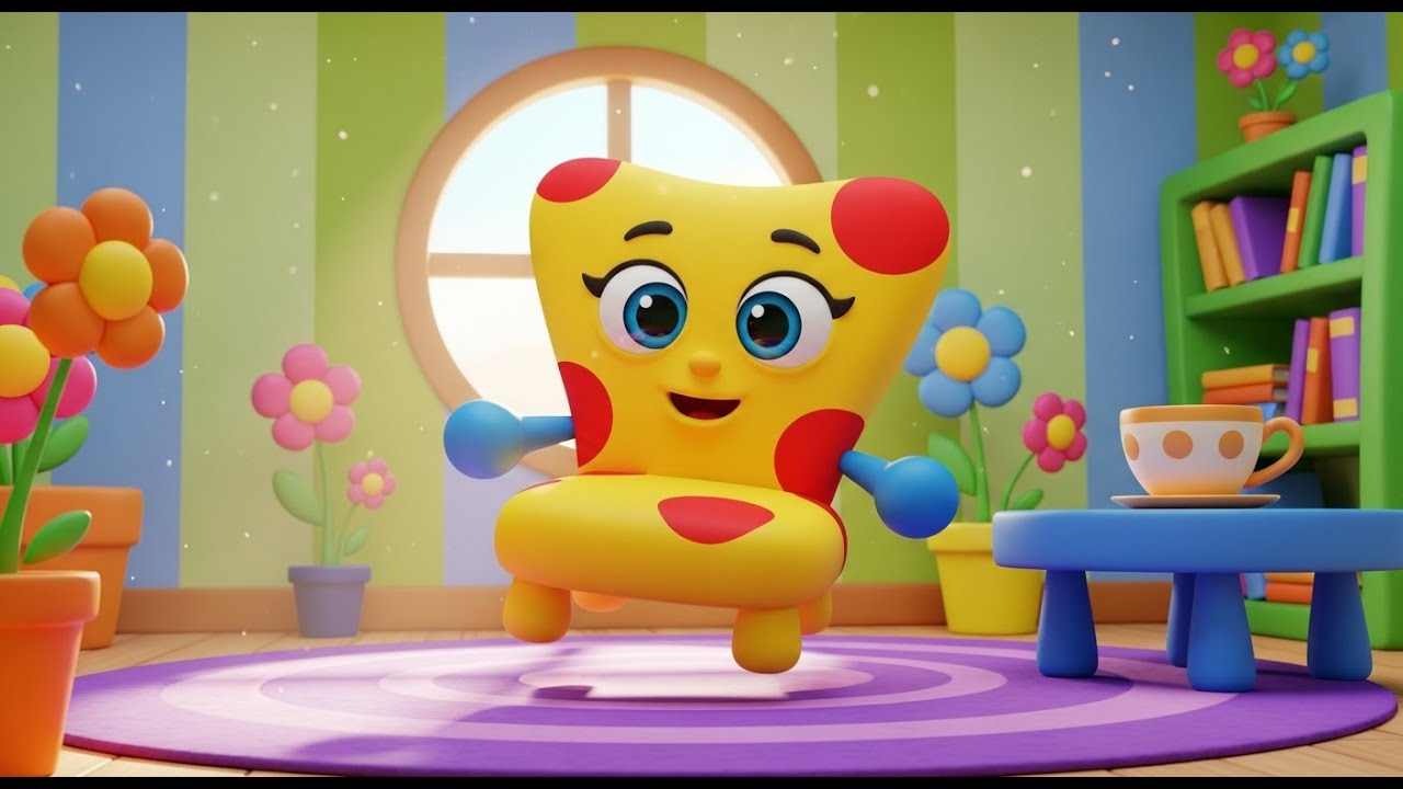 My Chair Learned to Dance | Funny Kids Nursery Rhyme - YouTube
