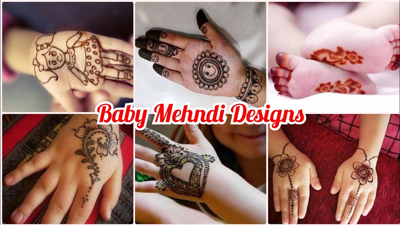 Baby Mehndi Design ideas/Easy babies Mehndi Designs/simple mehndi ...