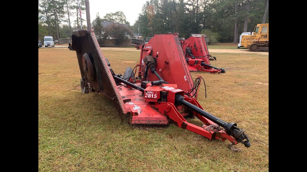 2014 Bush Hog 2815 15' Flex Wing Rotary Cutter - YouTube