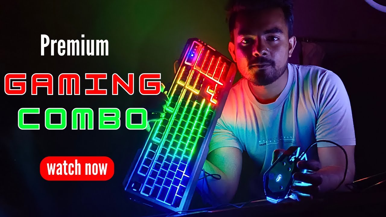 Gamers' Delight: Epic RGB Gaming Combo with Dazzling Lights- 2023 - YouTube