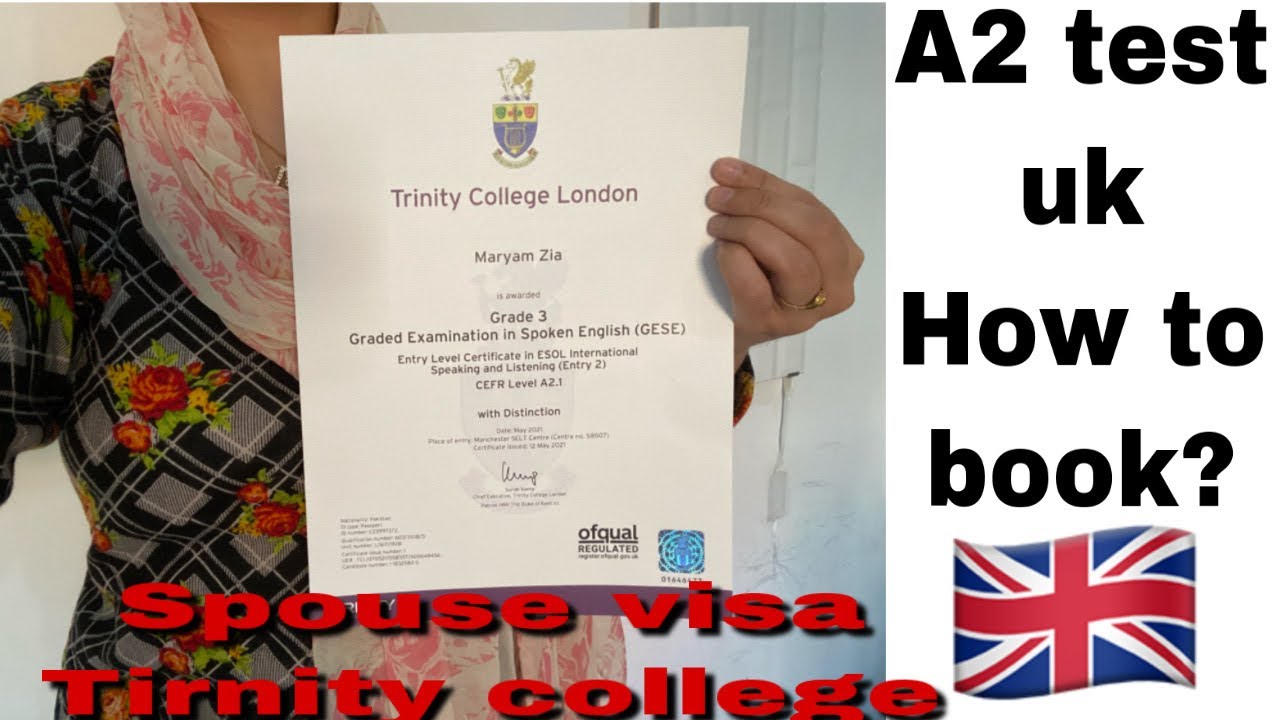 how to book A2 test | tirnity college | UK spouse visa | extension ...